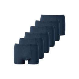 Herren Boxershorts "Boxershort UNCOVER Cotton 6PACK Shorts 6er Pack", uncover by Schiesser, Gr. S, blau, Obermaterial: 95% Baumwolle CO. 5% Elasthan