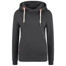 oxmo Damen Kapuzenpullover "Hoodie OXVicky", grau, Gr. S, Obermaterial: 80% Polyester PES. 20% Baumwolle CO., Sweatshirts