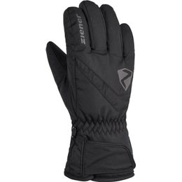 Ziener M&auml;dchen Skihandschuhe "LORIKO-Z AS glove junior", schwarz, Gr. 3,5, Polyester, Handschuhe