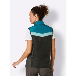 Catamaran Damen Steppweste, grau, Gr. 38, gemustert, mehrfarbig, 100% Polyester, Einsatz:88% Polyester, 12% Elasthan, Wattierung:100% Polyester,