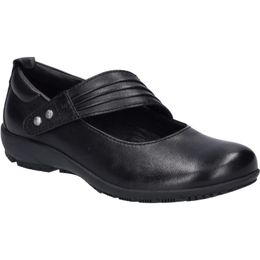 Josef Seibel Damen Slipper "Charlotte 03, black-black", Gr. 40schwarz, schwarz, Obermaterial: 100% Rindsleder Leather cow., Schuhe
