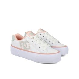 DC Shoes Damen Sneaker "Chelsea Platform", Gr. 7, grau, Obermaterial:55.1% Leder, 44.9% Synthetikmaterial;, Schuhe