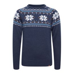 11 Project Herren Strickfleece-Pullover "Strickpullover PRTimbro", blau, Gr. XXL, Obermaterial: 90% Polyacryl PAN. 10% Wolle WO., Pullover