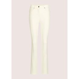 Madeleine Mode MADELEINE Damen Regular-fit-Jeans "Jeans Gerade Five-Pocket-Jeans mit Stretch", wei&szlig;, Modern, Gr. 18, Obermaterial: 92% Baumwolle CO. 6% Polyester