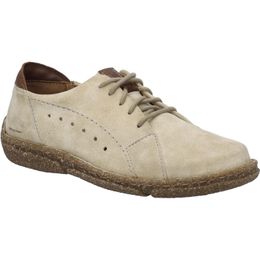 Josef Seibel Damen Schn&uuml;rschuh "Neele 67, sand-kombi", Gr. 42, beige, Obermaterial: 100% Rindsleder Leather cow., Schuhe