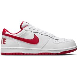 Nike Sportswear Herren Sneaker "BIG LOW", Gr. 42,5wei&szlig;, gym rot, Leder, Synthetik, Schuhe