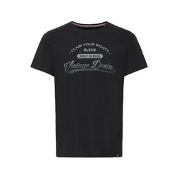 Blend Herren T-Shirt "T-Shirt BHPillo", schwarz, Gr. M, Obermaterial: 100% Baumwolle CO., Shirts