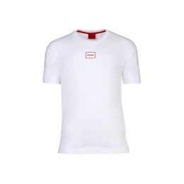 Hugo Damen T-Shirt "T-Shirt Laze 1er Pack", wei&szlig;, Gr. XL, Obermaterial: 95% Baumwolle CO. 5% Elasthan EL., Shirts