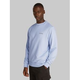 Calvin Klein Herren Sweatshirt "CP-LINEAR BOX LOGO SWEATSHIRT", blau, Gr. M, bedruckt, Sweatware, Obermaterial: 100% Baumwolle, Sweatshirts, mit Logo