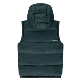 LEVI'S KIDS Jungen Steppweste "LVB ESSENTIAL VEST"bistro gr&uuml;n, Gr. 8, Obermaterial: 100% Polyester, Westen, mit farblich abgesetztem Rei&szlig;verschluss