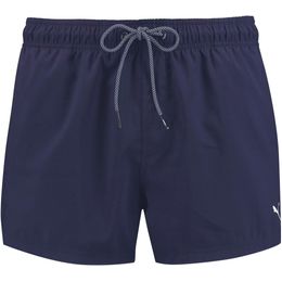 Puma Herren Badeshorts "Puma SWIM MEN SHORT LENGTH SWIM SHORTS", blau, Gr. XXL, unifarben, Web, Obermaterial: 100% Polyester, Badehosen, mit