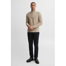 11 Project Herren Troyer "Troyer PRTillmann", beige, Gr. XXXL, Obermaterial: 50% Baumwolle CO. 50% Polyacryl PAN., Pullover