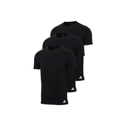 Herren T-Shirt "T-Shirt Crew Neck Shirt Active Core Cotton 3PK 3er Pack", schwarz, Gr. XXL, adidas originals, Obermaterial: 100% Baumwolle CO., Shirts