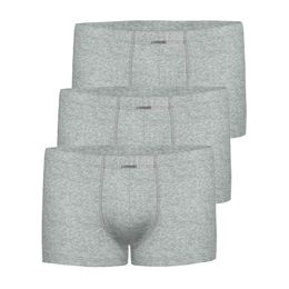 Ammann Herren Boxershorts "3er Pack Retro Short Day Modern / Close to you", Gr. 8, grau, Single-Jersey, Obermaterial: 93% Baumwolle CO. 7% Elasthan
