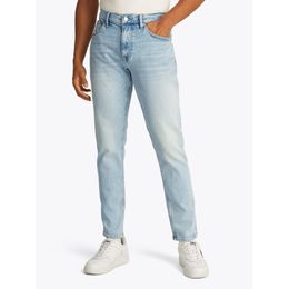 Tommy Jeans Herren Slim-fit-Jeans "Austin Slim Tapered", blau, Gr. 36, Denim/Jeans, Obermaterial: 99% Baumwolle, 1% Elasthan, Jeans, zum Kn&ouml;chel hin