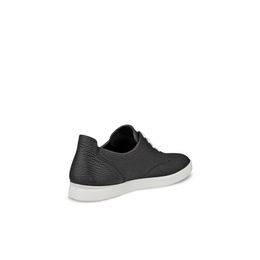 Ecco Damen Sneaker "Leisure W", Gr. 39, schwarz, Leder, Schuhe, Schn&uuml;rschuh, Halbschuh, Freizeitschuh, Ecco FLUIDFORM Technologie