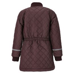 ZIGZAG M&auml;dchen Steppjacke "Stinna", lila, Gr. 140, kariert, 100% Polyester, Jacken, mit reflektierenden Elementen