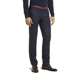 MEYER Herren Stoffhose "Bonn", blau, Gr. 28, unifarben, 60% Baumwolle, 38% Polyester, 2% Elasthan, Hosen, mit Franz&ouml;sische Seitentaschen