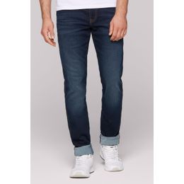 CAMP DAVID Herren Regular-fit-Jeans, blau, Gr. 31, Abriebeffekte, Material: 45% Baumwolle, 28% Lyocell, 18% Polyester, 8% Viskose, 1% Elasthan,