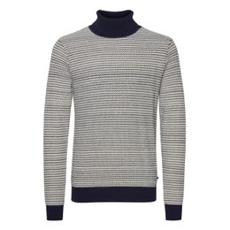 Casual Friday Herren Rollkragenpullover "Rollkragenpullover CFKarl", beige, Gr. XXL, gestreift, Obermaterial: 90% Baumwolle CO. 10% Polyacryl PAN.,