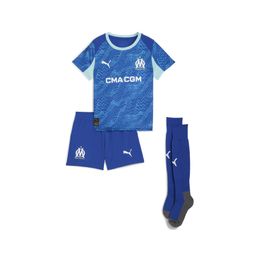 Puma Jungen Trainingsanzug "Olympique de Marseille 25/26 Ausweichtrikot-Minikit Kinder", blau, Gr. 110, Obermaterial: 100% Polyester; Rippe: 100%