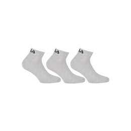 Fila Damen Sneakersocken "Socken 3er Pack", Gr. 43, grau, Obermaterial: 75% Baumwolle CO. 23% Polyester PES. 2% Elasthan EL., Socken
