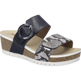 Josef Seibel Damen Sandale "Quinn 14, schwarz-kombi", Gr. 39, schwarz, Obermaterial: 100% Rindsleder Leather cow., Schuhe