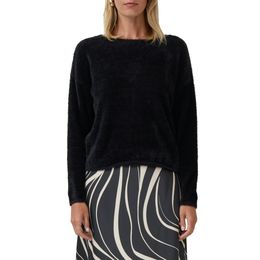 Damen Strickpullover, schwarz, Gr. 34, s.Oliver BLACK LABEL, unifarben, Strick, Obermaterial: 74% Polyamid, 16% Viskose, 10% Polyester, Pullover,