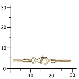 OSTSEE-SCHMUCK Damen Goldkette "OSTSEE-SCHMUCK Kette Schlange 1,2 mm Kette Schlange 1,2 mm", 42cm, Gelbgold 333, L: 42, gold, Gelbgold 333, Halsketten