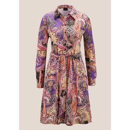 Madeleine Mode MADELEINE Damen Sommerkleid "Kleid Schwungvolles Sommerkleid mit Unikat-Print", lila, Modern, Gr. 40, Obermaterial: 100% Viskose CV., Kleider