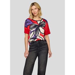 Rabe Damen Print-Shirt "T-Shirt", rot, Gr. 48, 50%Baumwolle, 50%Viskose, Shirts