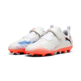 Puma Mädchen Fußballschuh "FUTURE 8 PLAY V FG/AG RB JR", Gr. 35,5, weiß, Synthetik, Schuhe, für Rasenplätze