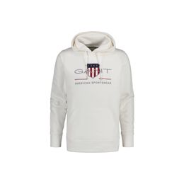 Gant Herren Sweatshirt "Sweatshirt REGULAR ARCHIVE SHIELD HOODIE", beige, Gr. S, Obermaterial: 78% Baumwolle CO. 22% Polyester PES., Sweatshirts