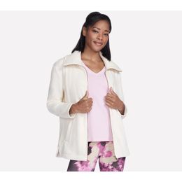 Skechers Damen Trainingsjacke "GOSNUGGLE TUNIC FZ JACKET", wei&szlig;, Gr. M, Obermaterial: 62% Polyester, 35% Baumwolle, 3% Elasthan, Jacken