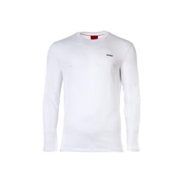 Hugo Herren Longsleeve "Longsleeve DEROL222 1er Pack", wei&szlig;, Gr. XXL, Obermaterial: 100% Baumwolle CO., Shirts