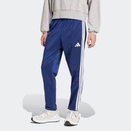 Herren Sporthose "M 3S TR RT PT", blau, Gr. L, adidas Sportswear, Obermaterial: 100% Polyester, Hosen