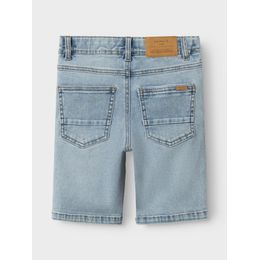name it Jungen Shorts "NKMTHEO XSL DNM L SHORTS 1280-GY NOOS", blau, Gr. 92, unifarben, Web, Obermaterial: 68% Baumwolle, 27% Polyester, 3% Viskose,