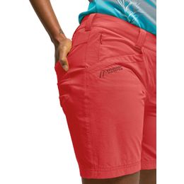 Maier Sports Damen Funktionsshorts "Lulaka Shorts", rot, Gr. 34, 90% Polyamid, 10% Elasthan, Hosen, Damen Shorts, kurze Wanderhose, Outdoorhose mit 4