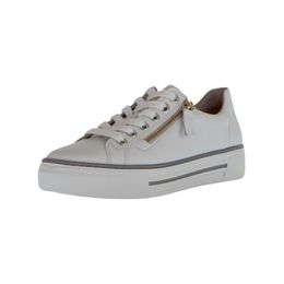 Gabor COMFORT Damen Sneaker "Gabor Comfort Sneaker Nappaleder", Gr. 40,5, wei&szlig;, Nappaleder, Schuhe