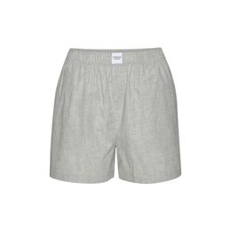 Damen Pyjamashorts, Copenhagen Studios, Gr. 36, grau, Web, Obermaterial: 100% Baumwolle, unifarben, Hosen, aus fein gewebter Baumwoll-Qualit&auml;t