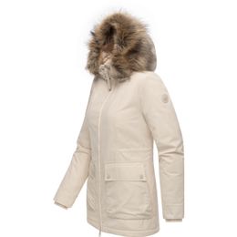 Ragwear Damen Kurzmantel "Monadetta Warm", beige, Basic, Gr. L, Obermaterial: 74% Baumwolle, 26% Nylon. Innenfutter: 100% Polyester. Wattierung: 100%
