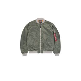 Herren Bomberjacke "MA-1 CS", gr&uuml;n, Gr. L, Alpha Industries, Obermaterial: 100% Nylon; Futter: 100% Nylon; F&uuml;llung: 100% Polyester, Jacken