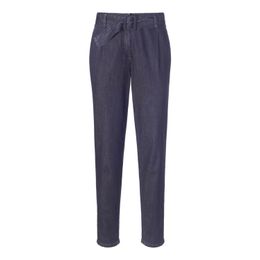 Madeleine Mode MADELEINE Damen Regular-fit-Jeans "Jeans Bundfalten-Hose mit konischem Bein", blau, Modern, Gr. 34, Obermaterial: 98% Baumwolle CO. 2% Elasthan EL.,