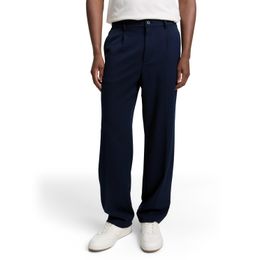 Herren Chinohose, blau, Gr. 36, Tom Tailor Denim, unifarben, Web, Obermaterial: 63% Polyester, 33% Viskose, 4% Elasthan. Futter: 100% Polyester,