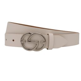 AnnaMatoni Damen Lederg&uuml;rtel "AnnaMatoni Lederg&uuml;rtel Eno Lederg&uuml;rtel Eno", wei&szlig;, Gr. 130, 100% Leder, G&uuml;rtel