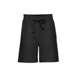 oxmo Damen Sweatshorts "Sweatshorts OXDaniella", schwarz, Gr. 38, Obermaterial: 64% Polyester PES. 32% Viskose CV. 4% Elasthan EL., Hosen