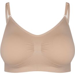 Damen Bustier "Comfort Bra", MAGIC BODYFASHION, Gr. L, braun, Obermaterial: 89% Polyamid, 11% Elasthan, unifarben, BHs, bequemer nahtloser und