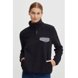 oxmo Damen Fleecejacke "Fleecejacke OXNyfine", schwarz, Gr. XL, Obermaterial: 100% Polyester PES., Jacken