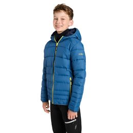 CMP Jungen Steppjacke "KID JACKET FIX HOOD", blau, Gr. 176, Softshell, Obermaterial: 100% Polyester. Futter: 100% Polyester. Wattierung: 100%