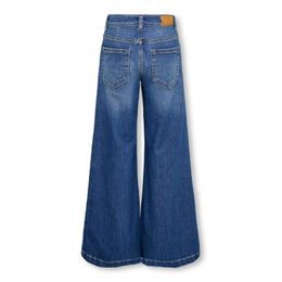 KIDS Only M&auml;dchen Relax-fit-Jeans "KOGCALIFORNIA MW WIDE FLARED REA NOOS", blau, Gr. 158, unifarben, Denim/Jeans, Obermaterial: 98% Baumwolle, 2%
